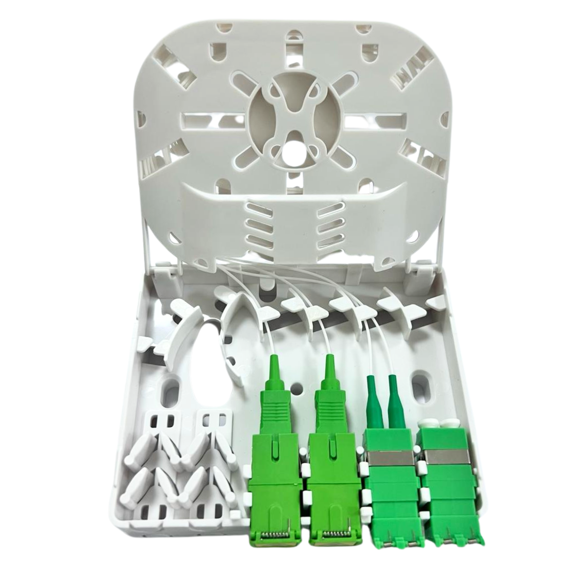 CTS 4 port Fiber terminal box with adapters and pigtails - cts